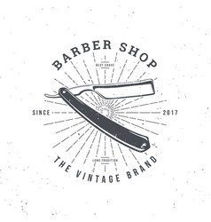 Barber shop razor Royalty Free Vector Image - VectorStock