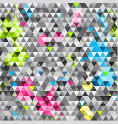 Graffiti geometric seamless pattern with grunge Vector Image