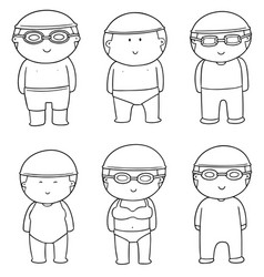 Set yoyo Royalty Free Vector Image - VectorStock