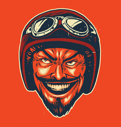 Devil rider Royalty Free Vector Image - VectorStock