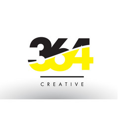 32 black and yellow number logo design Royalty Free Vector