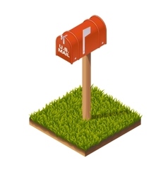 Mail box with letter Royalty Free Vector Image