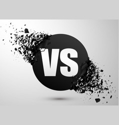 Versus explosion banner Royalty Free Vector Image