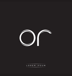 Rm initial letter split lowercase logo modern Vector Image