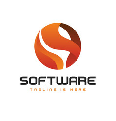 Circle abstract logo Royalty Free Vector Image