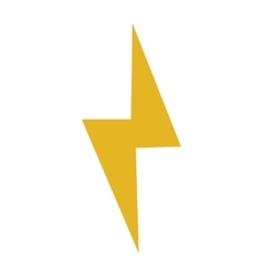 Thunderbolt lightning power energy icon Royalty Free Vector