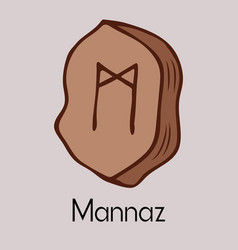 Rune berkanaancient scandinavian runesrunes Vector Image