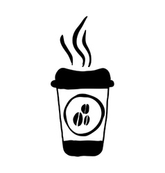 Christmas coffee cup icon Royalty Free Vector Image