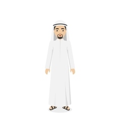 Saudi arabia traditional clothes people Royalty Free Vector