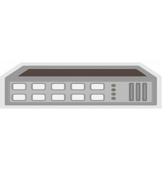 Switch hub on white background Royalty Free Vector Image