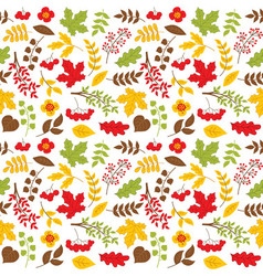 Autumn Leaves Seamless Pattern Royalty Free Vector Image