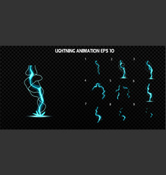 Explode explode effect animation Royalty Free Vector Image