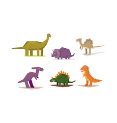 Jurassic period dinosaurs set Royalty Free Vector Image