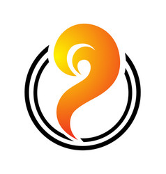 Heat wave symbol logo icon Royalty Free Vector Image