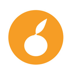 Orange round icon Royalty Free Vector Image - VectorStock