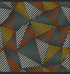 Retro triangle pattern Royalty Free Vector Image
