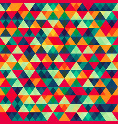 Colored triangle seamless pattern Royalty Free Vector Image