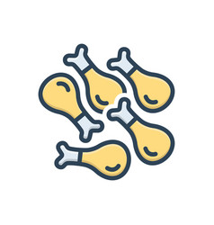 Chicken time logo Royalty Free Vector Image - VectorStock