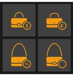 Rpg pc game line icons Royalty Free Vector Image