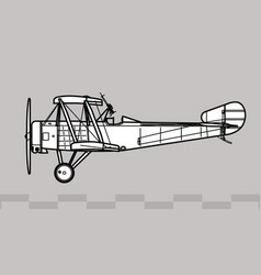 Sopwith comic sopwith strutter Royalty Free Vector Image