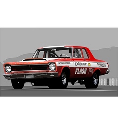 Drag car Royalty Free Vector Image - VectorStock