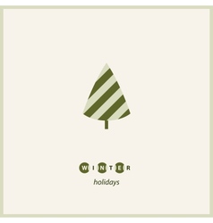 Winter tree frame Royalty Free Vector Image - VectorStock