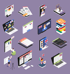 Learning language concept Royalty Free Vector Image