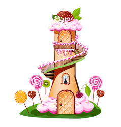 Sweet castle Royalty Free Vector Image - VectorStock