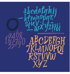 Handwritten calligraphy quote font white Vector Image