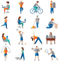 Physical activity pyramid infographics Royalty Free Vector