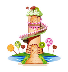 Magic sweet house Royalty Free Vector Image - VectorStock