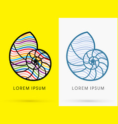 Conch shell vintage Royalty Free Vector Image - VectorStock