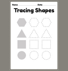 Shapes for preschool and kindergarten kids Vector Image