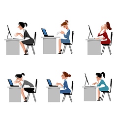 Young beautiful business woman Royalty Free Vector Image