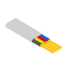 Fiber cable icon isometric icon Royalty Free Vector Image