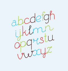 Handwritten calligraphy elegant font Royalty Free Vector