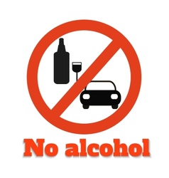 No alcohol icon alcoholic drink prohibition sign Vector Image