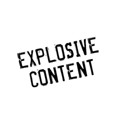 Explosive Content rubber stamp Royalty Free Vector Image