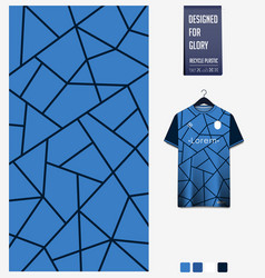 Soccer jersey design in geometric pattern Vector Image