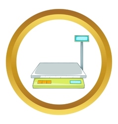 Bench scales icon Royalty Free Vector Image - VectorStock