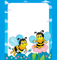 Bee theme image 1 Royalty Free Vector Image - VectorStock