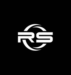 Rs initial gaming logo esports geometric designs Vector Image