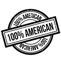 100 percent american rubber stamp Royalty Free Vector Image