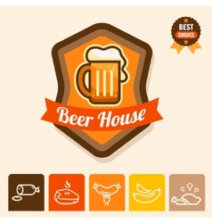 Beer logo Royalty Free Vector Image - VectorStock