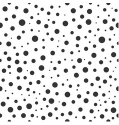 Seamless black and white irregular round Vector Image