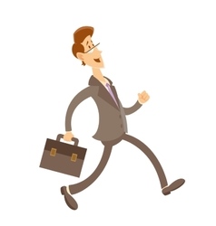 Cartoon office worker Royalty Free Vector Image