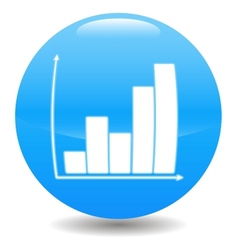 Blue chart icon Royalty Free Vector Image - VectorStock