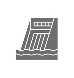 Renewable energy infographic hydro power station Vector Image