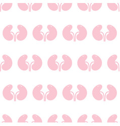 Seamless pattern background with couple of kidneys