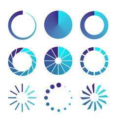 Loading icons load indicator sign Royalty Free Vector Image